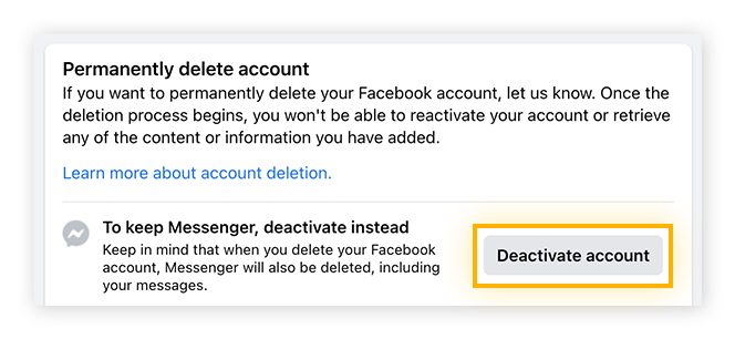 How to Deactivate or Delete Your Facebook Account